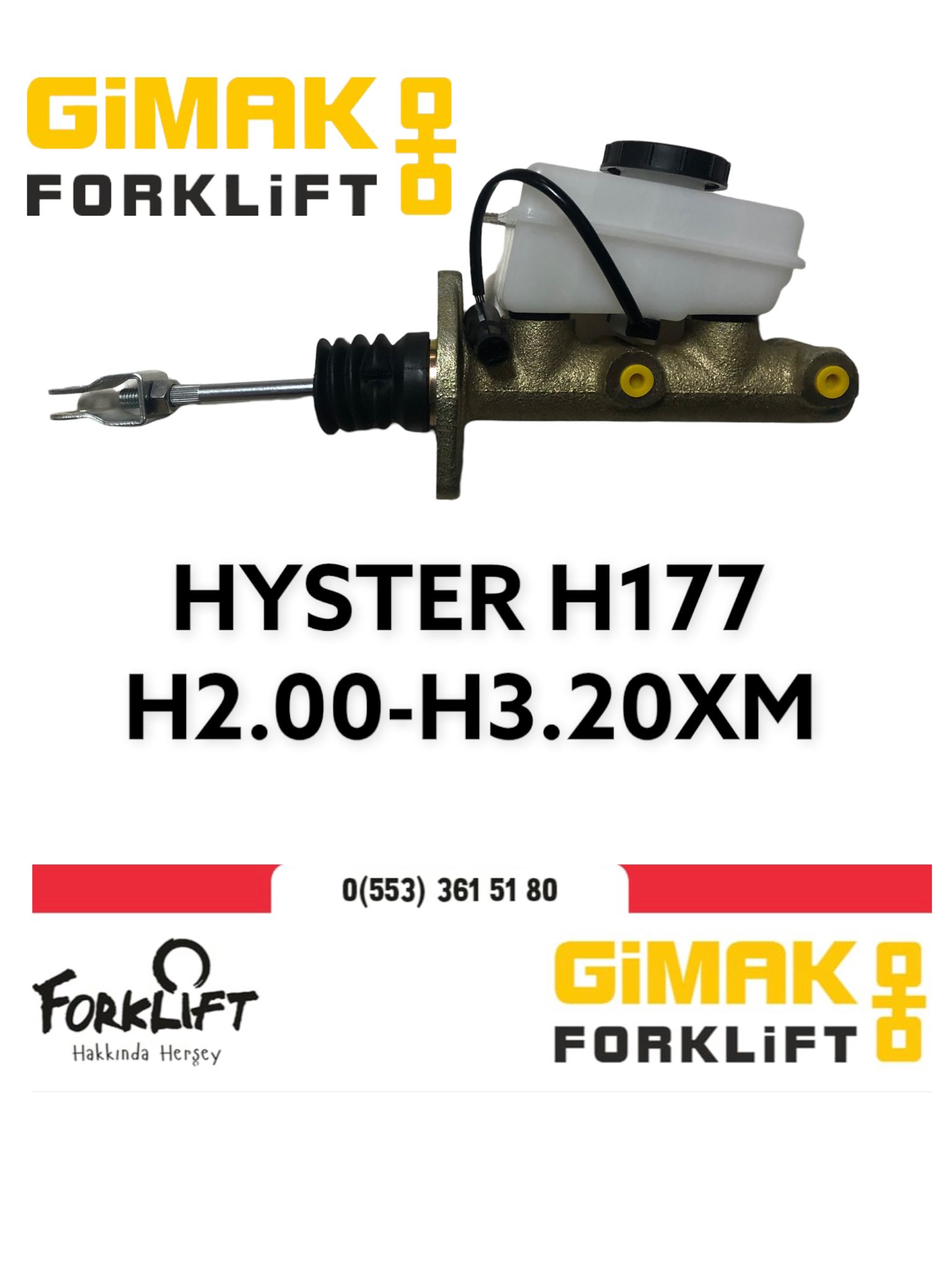 Hyster H177 H2.00-H3.20XM Fren Ana Merkez Forklift 1347048 - Gimak Forklift