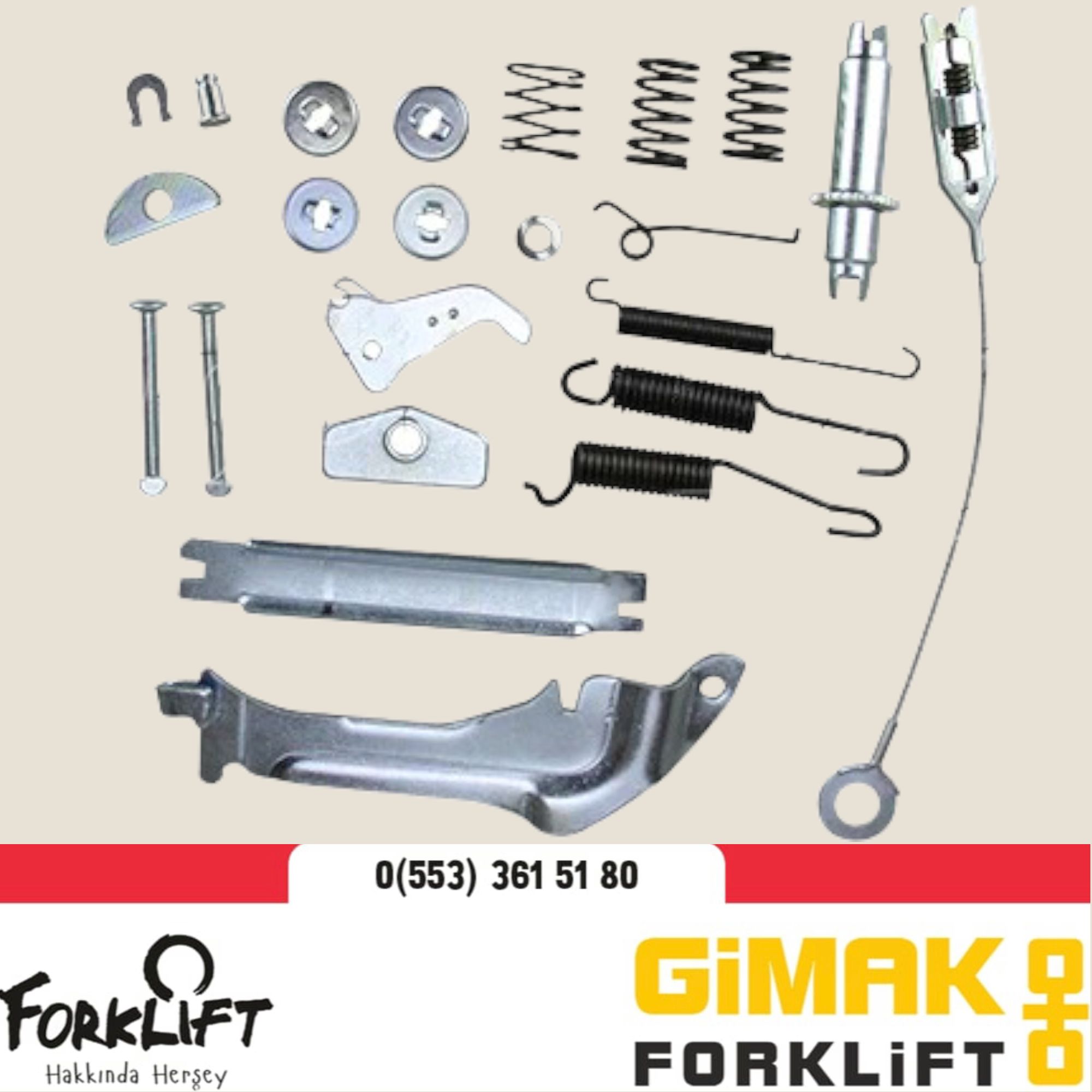 KOMATSU FD20-30 NT16-17 TCM FD30 T3 FORKLİFT FREN TAMİR TAKIMI Sol/Lh A ...